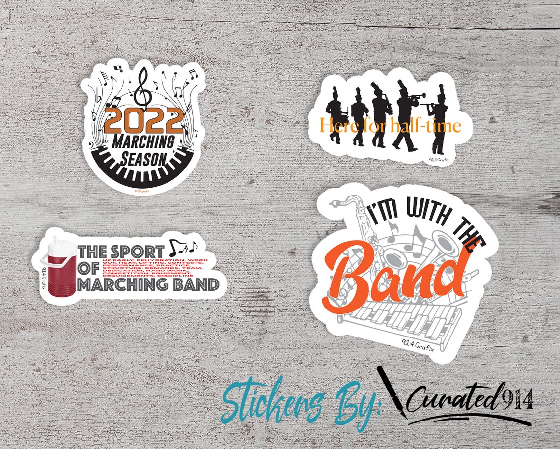 Marching Band Stickers - Etsy