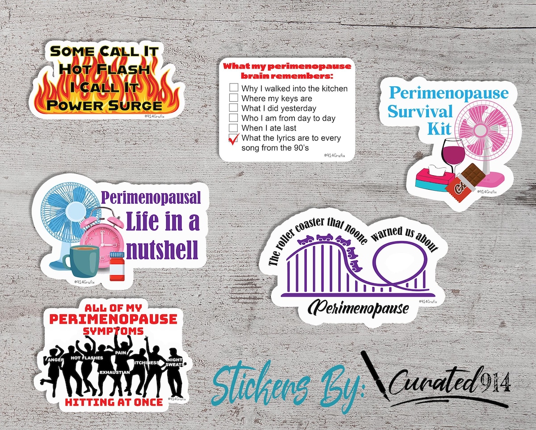 Perimenopause Stickers - Etsy