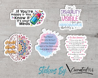 Mental Health Stickers Positive Affirmations - Etsy