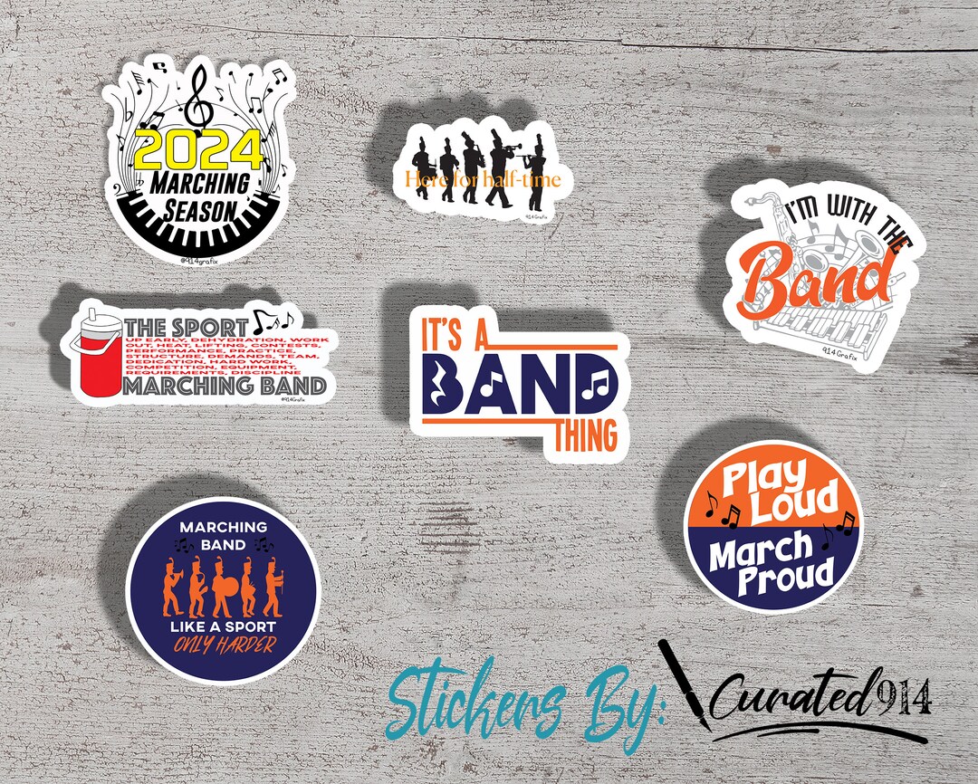 Marching Band Stickers - Etsy