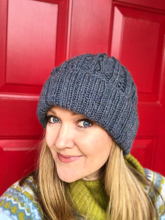 Watch Cap Knitting Pattern Ravelry: Ribbed Watch Cap Pattern By Brenda