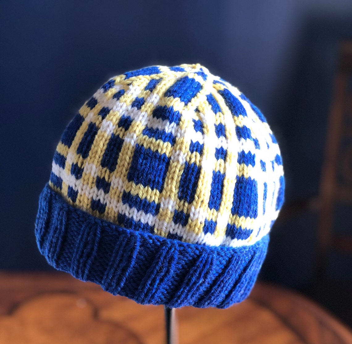 Knitting PATTERN Highlander Plaid Hat PDF Download. Instructions in ...