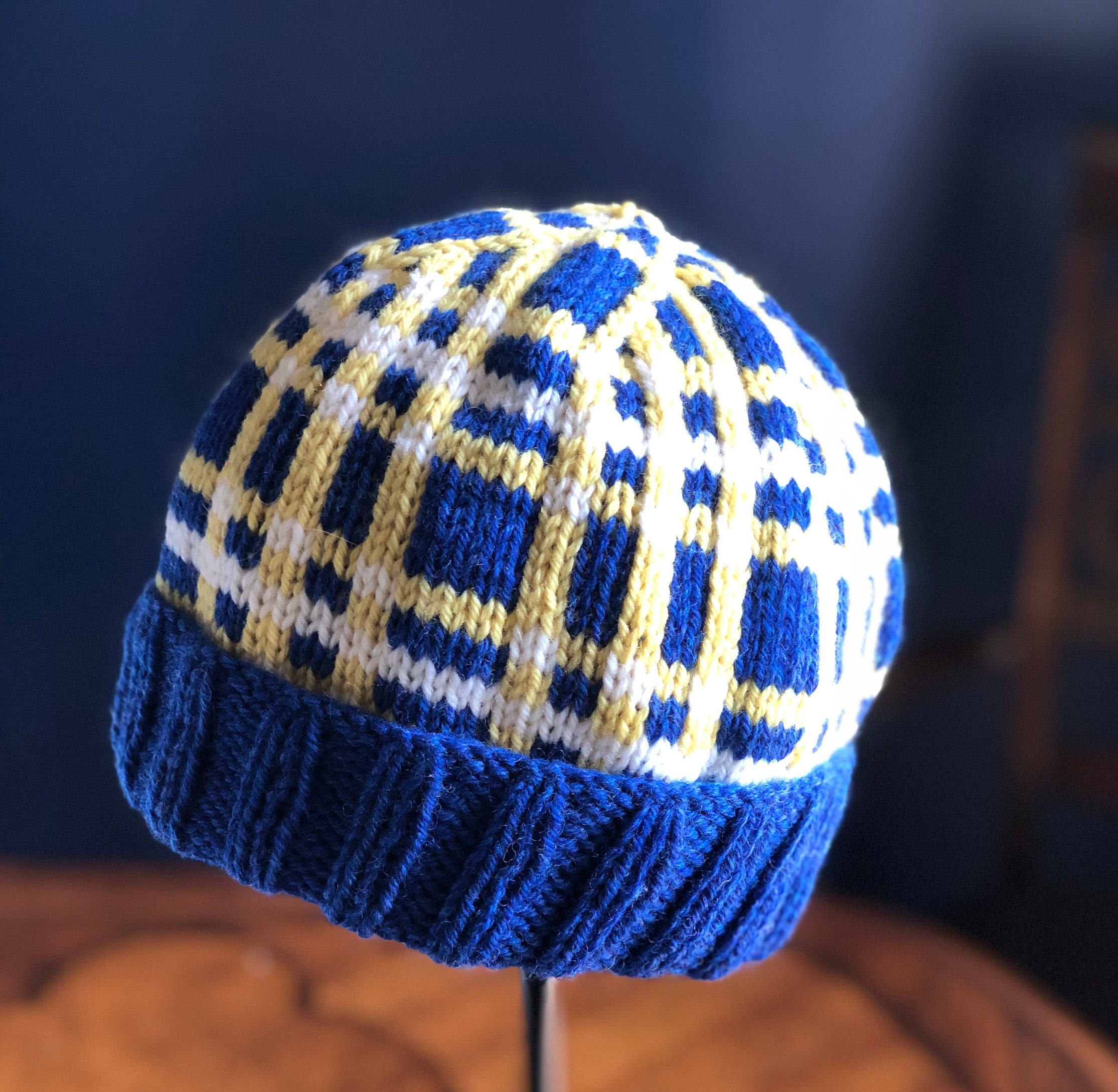 Knitting PATTERN Highlander Plaid Hat PDF Download. Instructions in ...