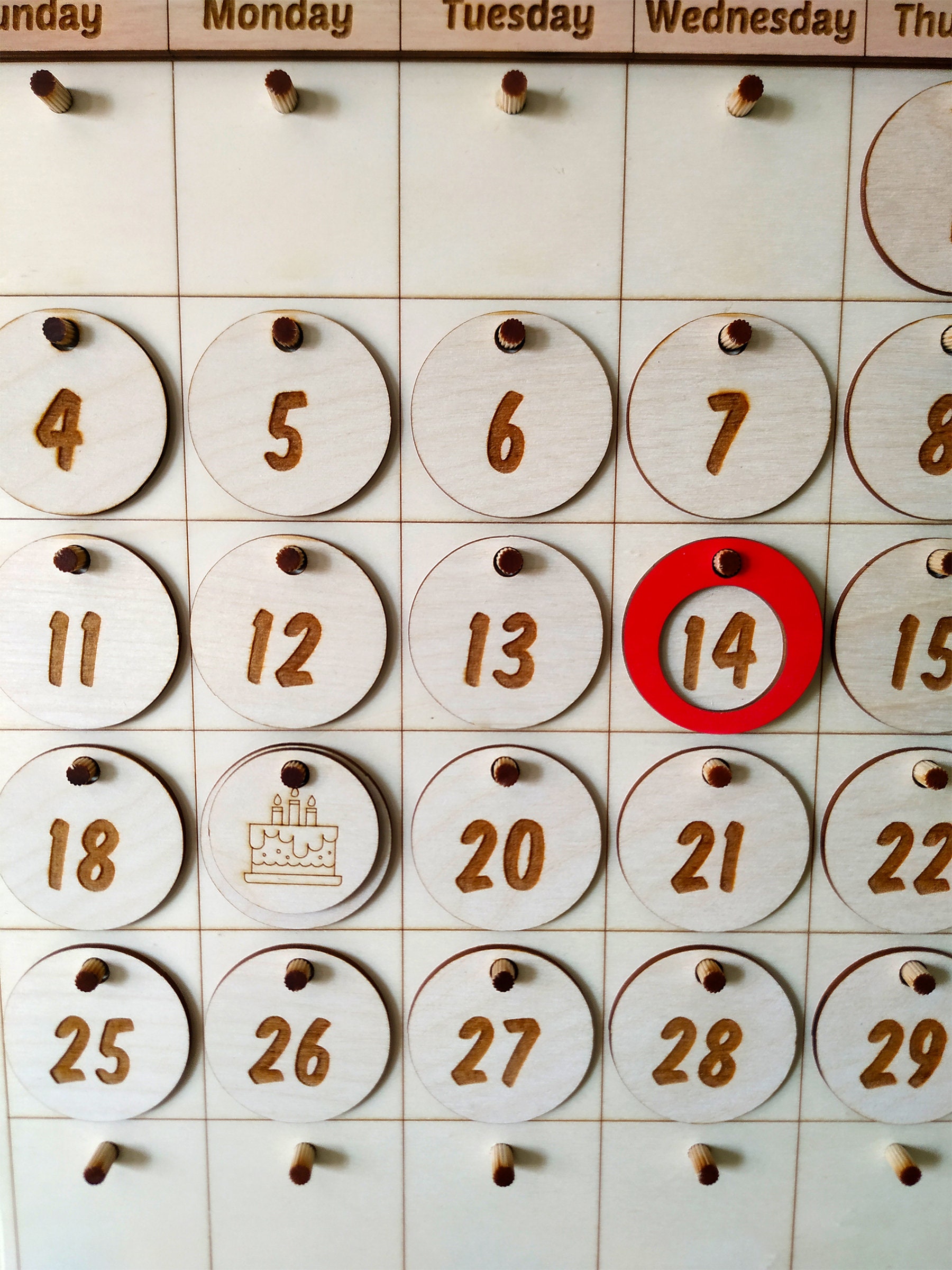 Homeschool Wooden Calendar Classroom Size Calendar - Etsy