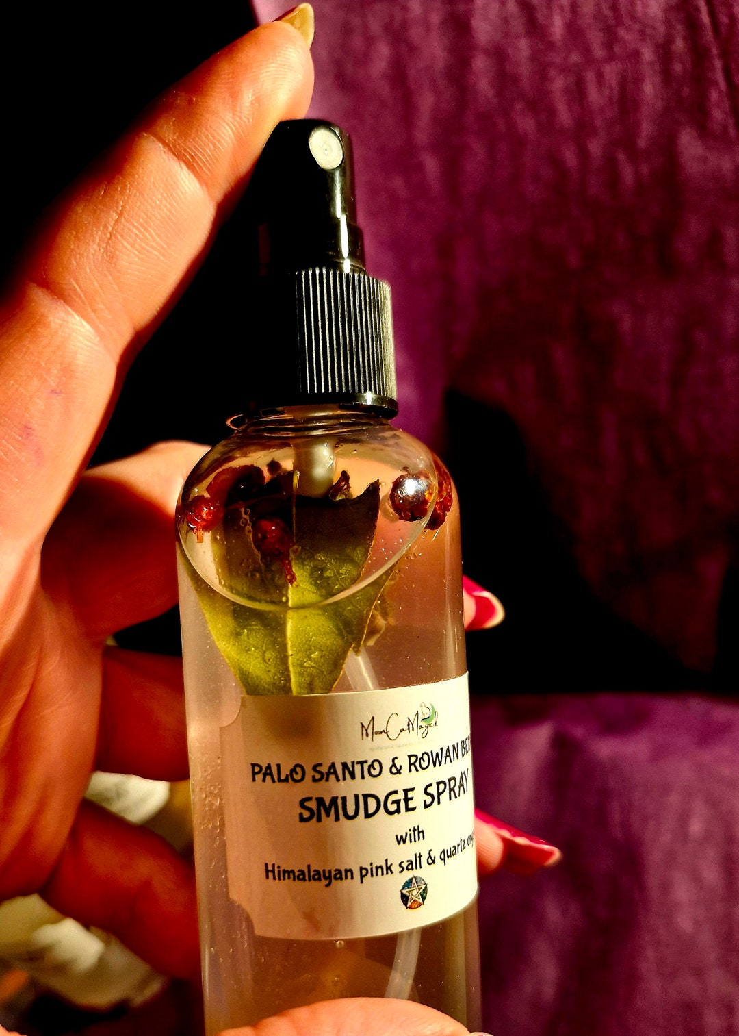 Organic Smudge Spray, Palo Santo, Rowan, Myrrh, Lavender, Lime ...