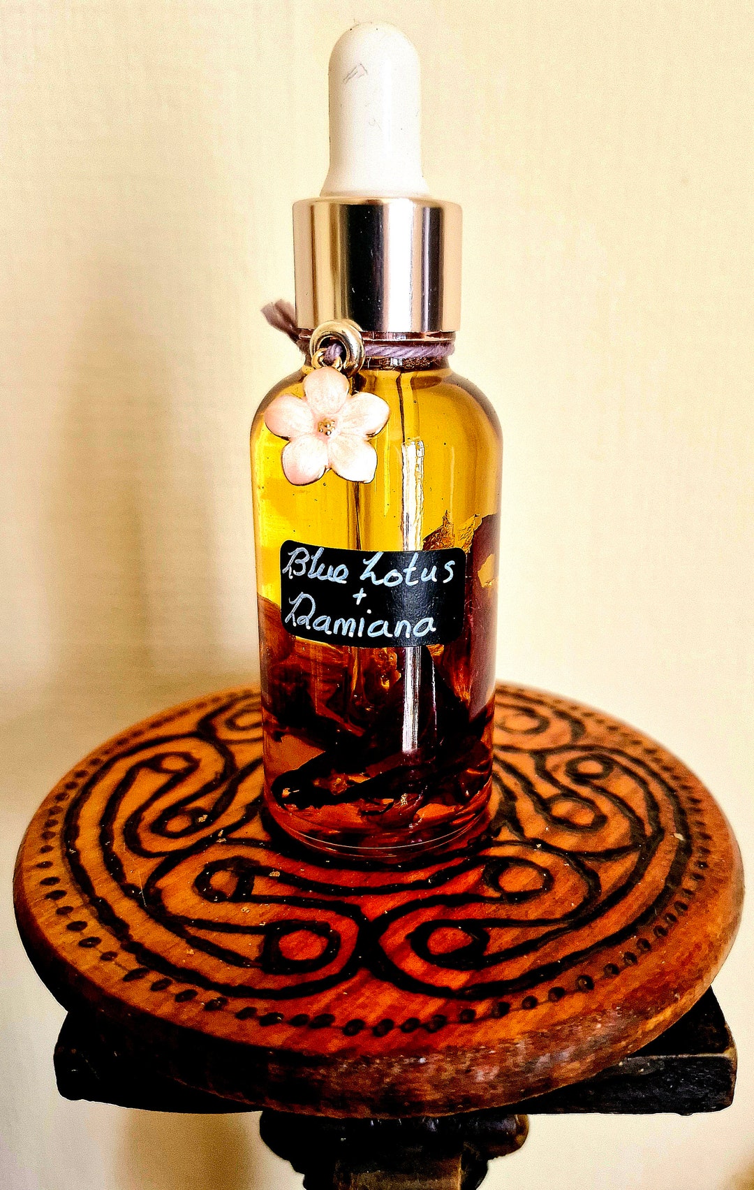 BLUE LOTUS FLOWER & Damiana Anointing Oil, 100% Pure Premium Botanicals ...