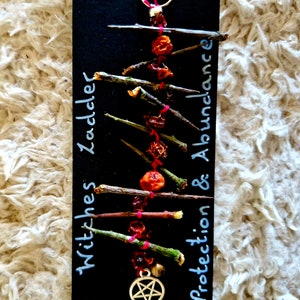 ROWAN & BLACKTHORNS Witches Ladder, Protection, Abundance, Home Warding ...