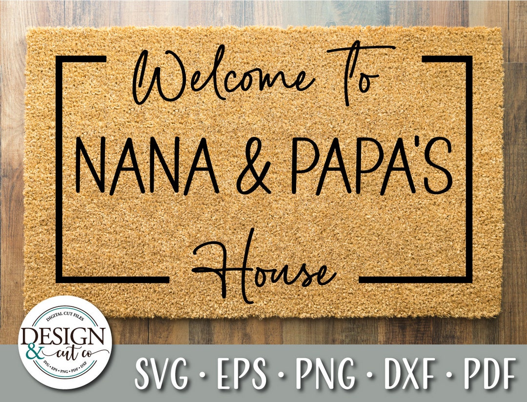Welcome to Nana and Papa's House Nana and Papa Gift Grandparent Gift ...