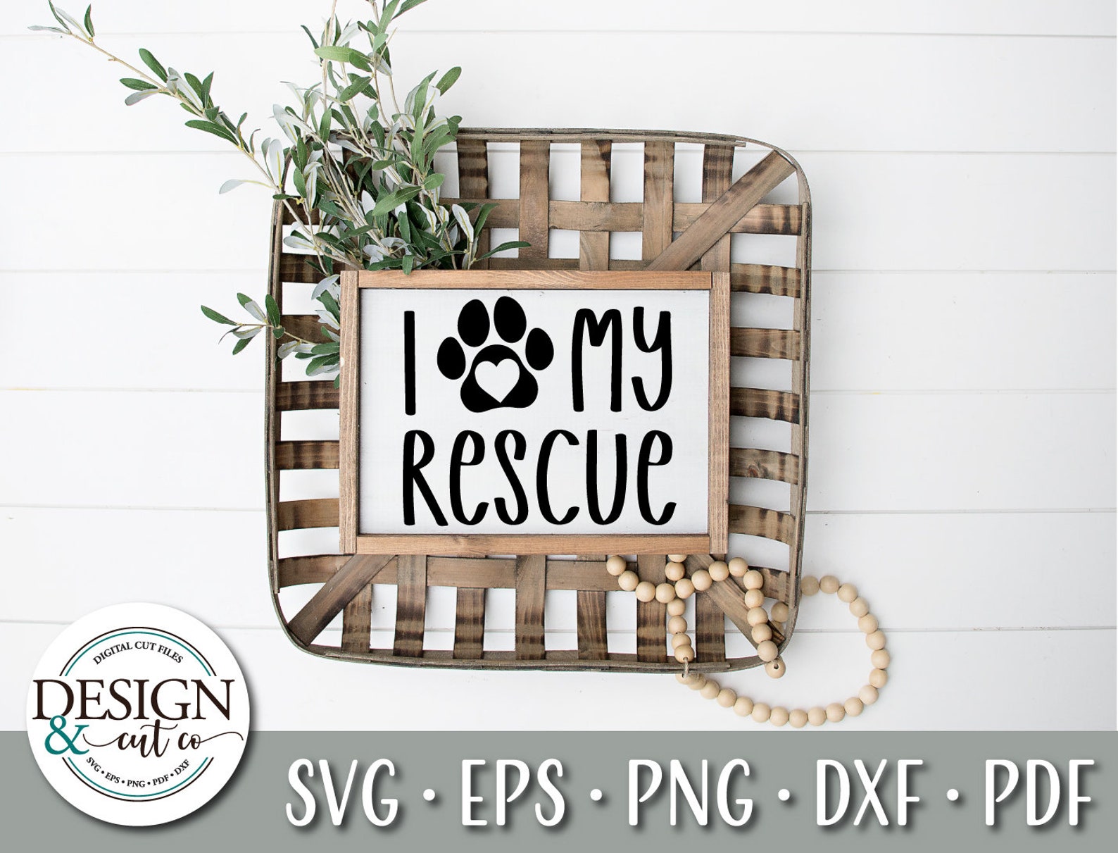 I Love My Rescue Svg Dog Rescue Svg Cat Rescue Svg Paw - Etsy