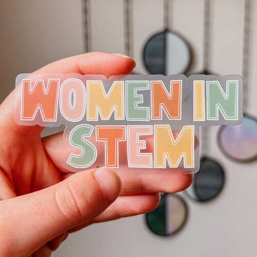 Women Working Sign Sticker STEM Sticker Women in - Etsy