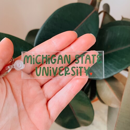 Waterproof Michigan State University Sticker large | Etsy