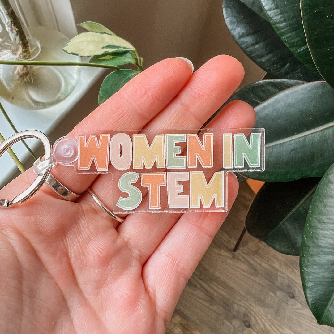 Women in STEM Keychain - Etsy