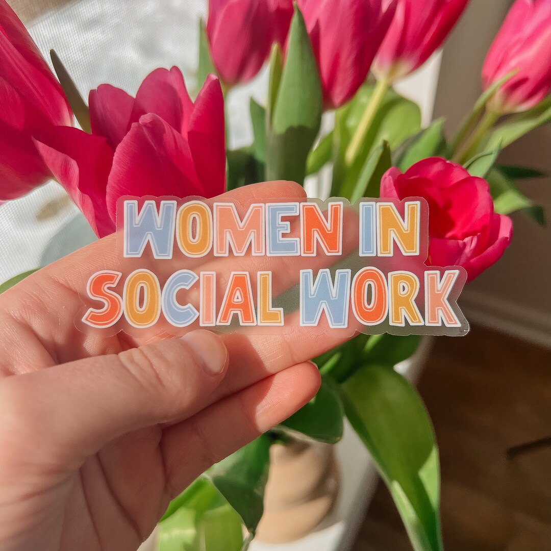 Women in Social Work Clear Sticker - Etsy
