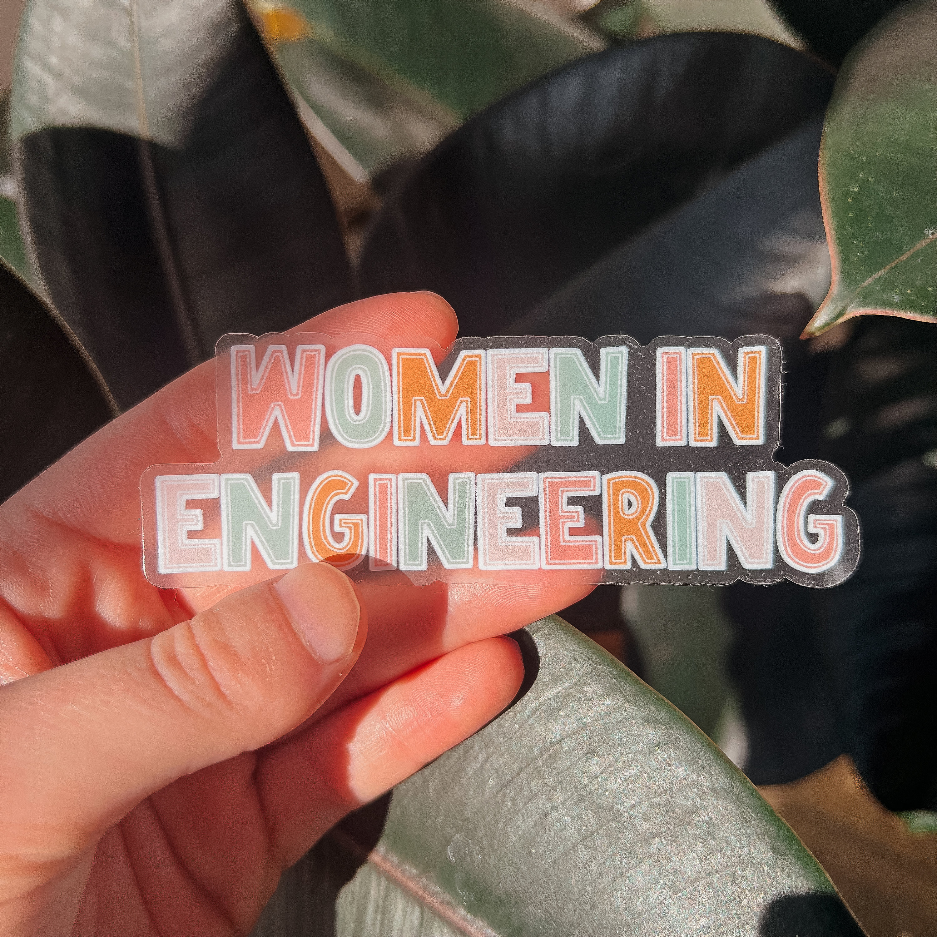 Women in Engineering Clear Sticker - Etsy