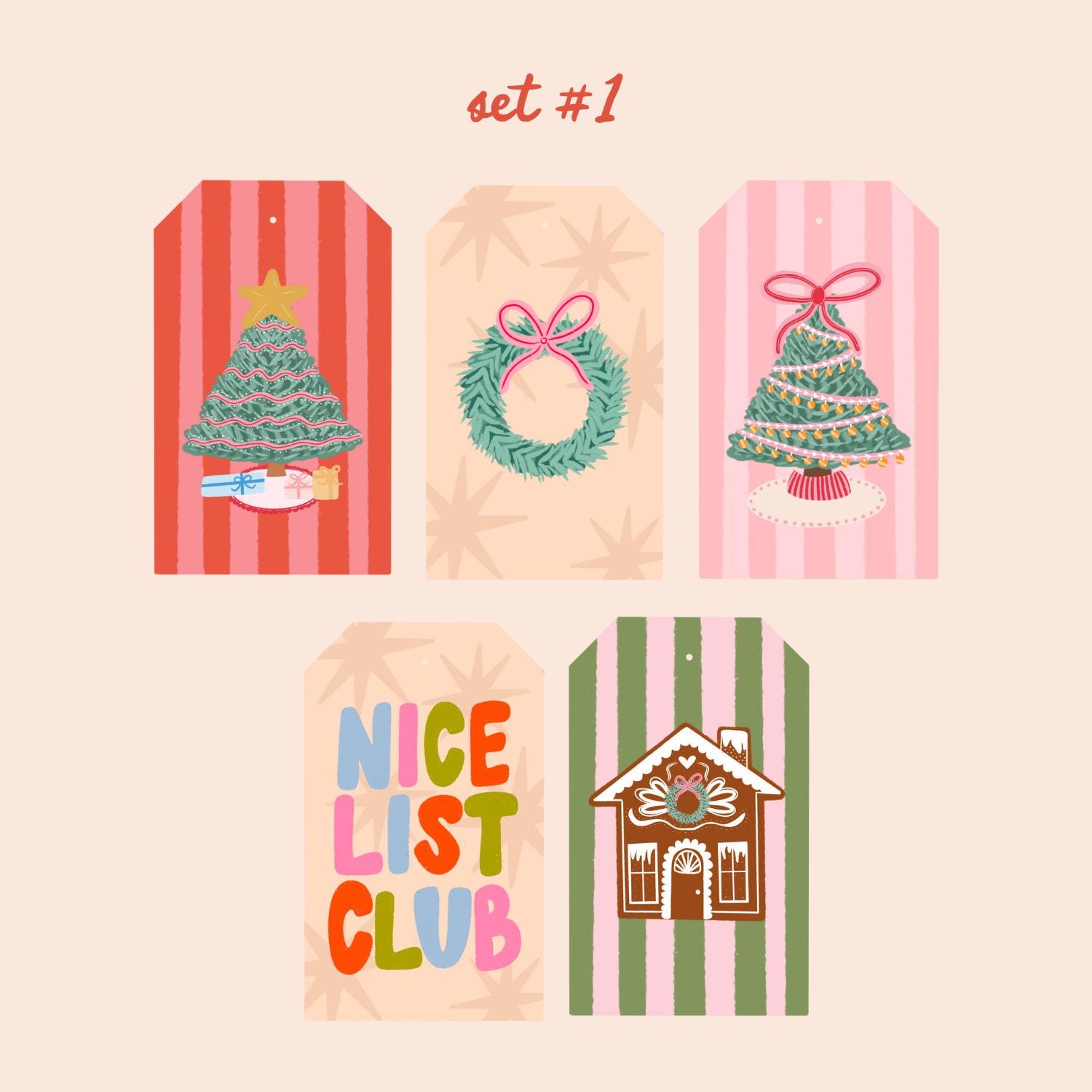 Gift Tag Sets - Etsy