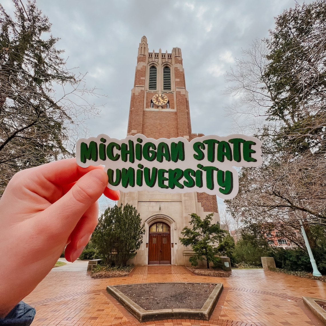 Waterproof Michigan State University Sticker large - Etsy