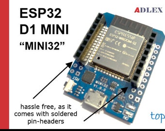 Push-button Wifi or Bluetooth Wemos D1 Mini ESP32 ESP8266 for | Etsy