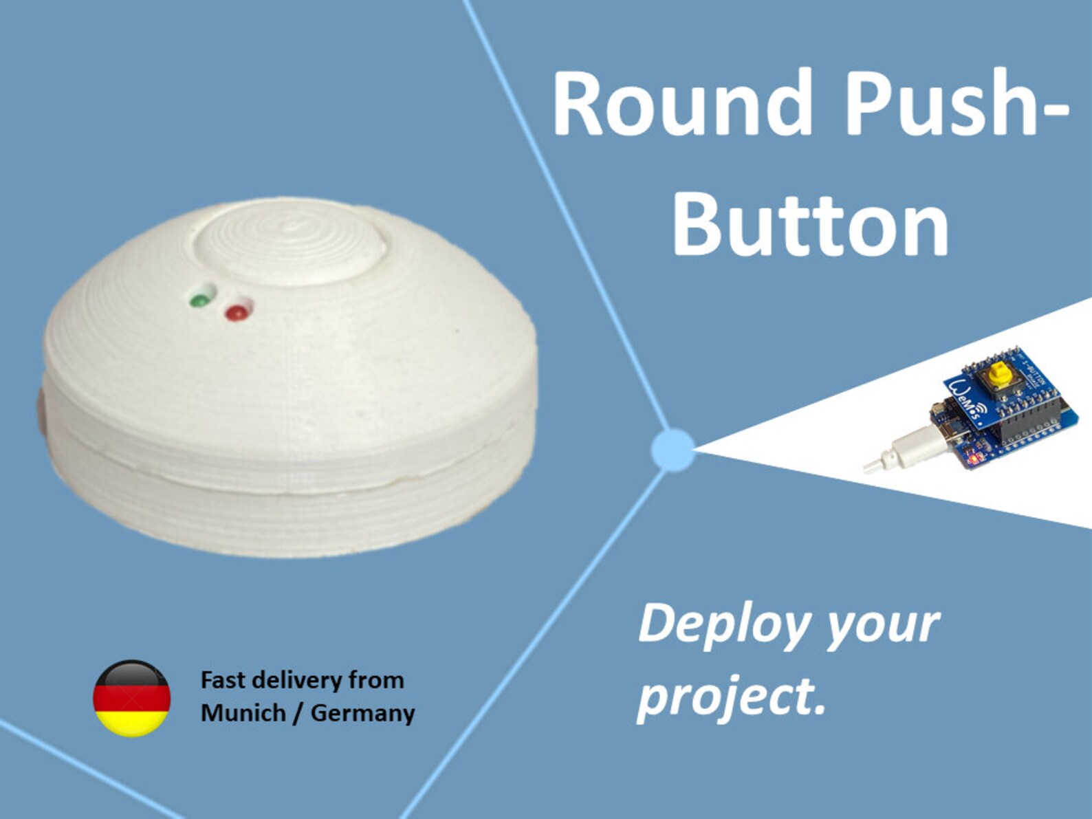 Push-button Wifi or Bluetooth Wemos D1 Mini ESP32 ESP8266 for Iot - Etsy