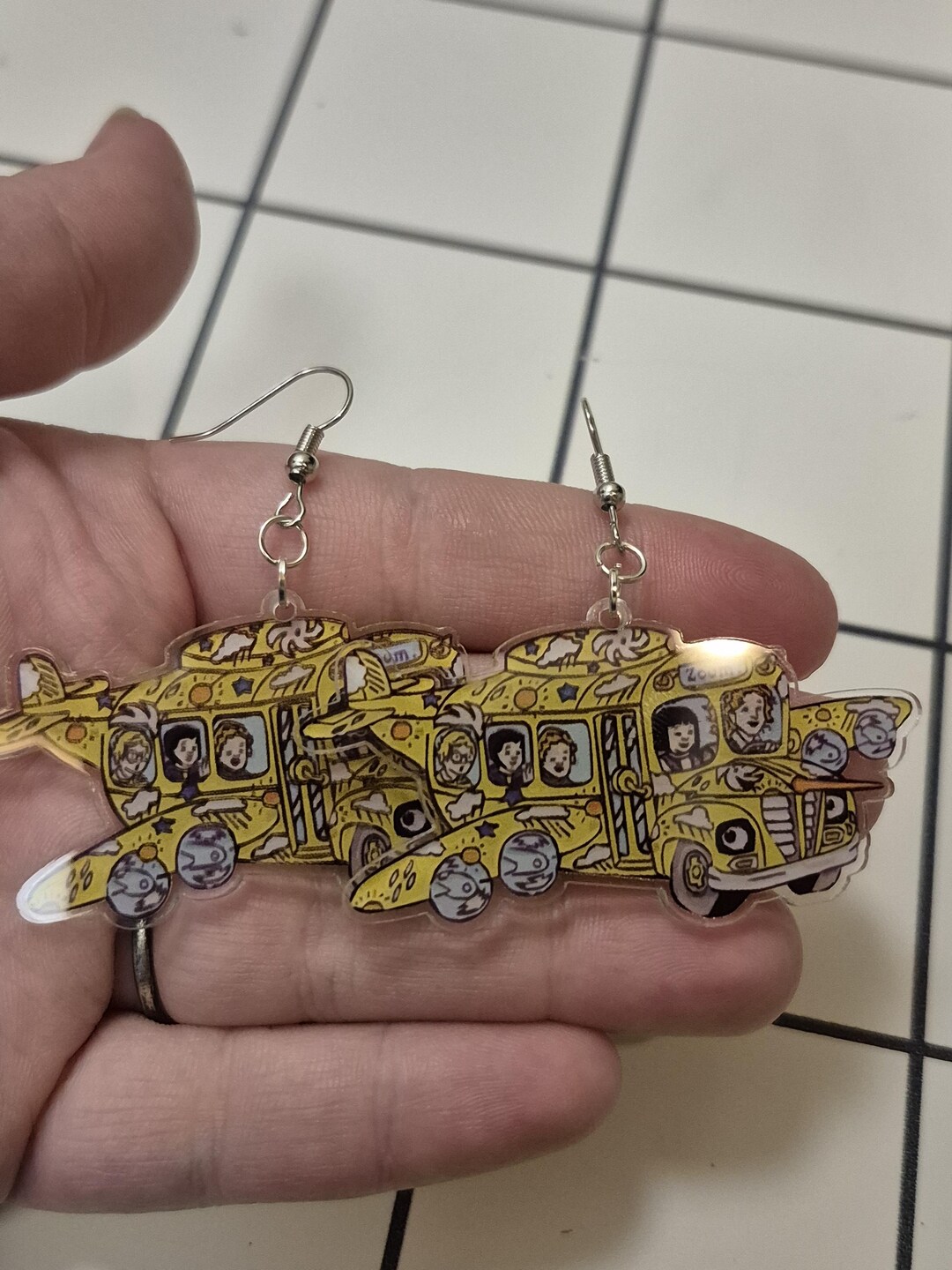 Magic School Bus Earrings: Nostalgic Statement Jewelry - Etsy