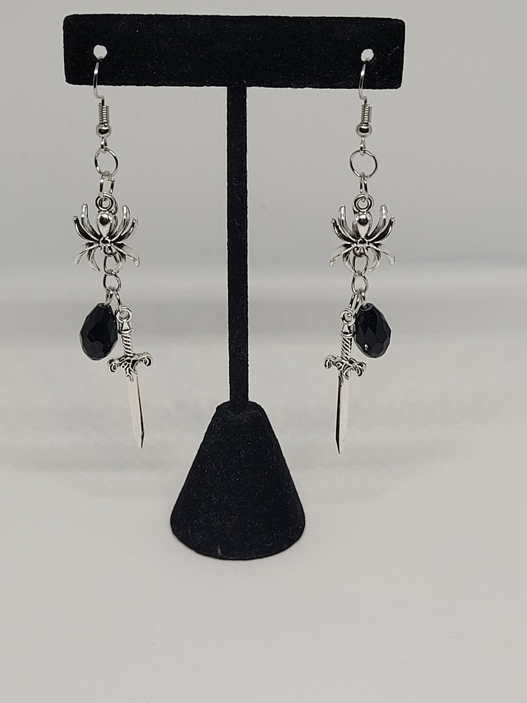 Minthara the Drow Paladin Sword Dangle Earrings, Fantasy Statement ...