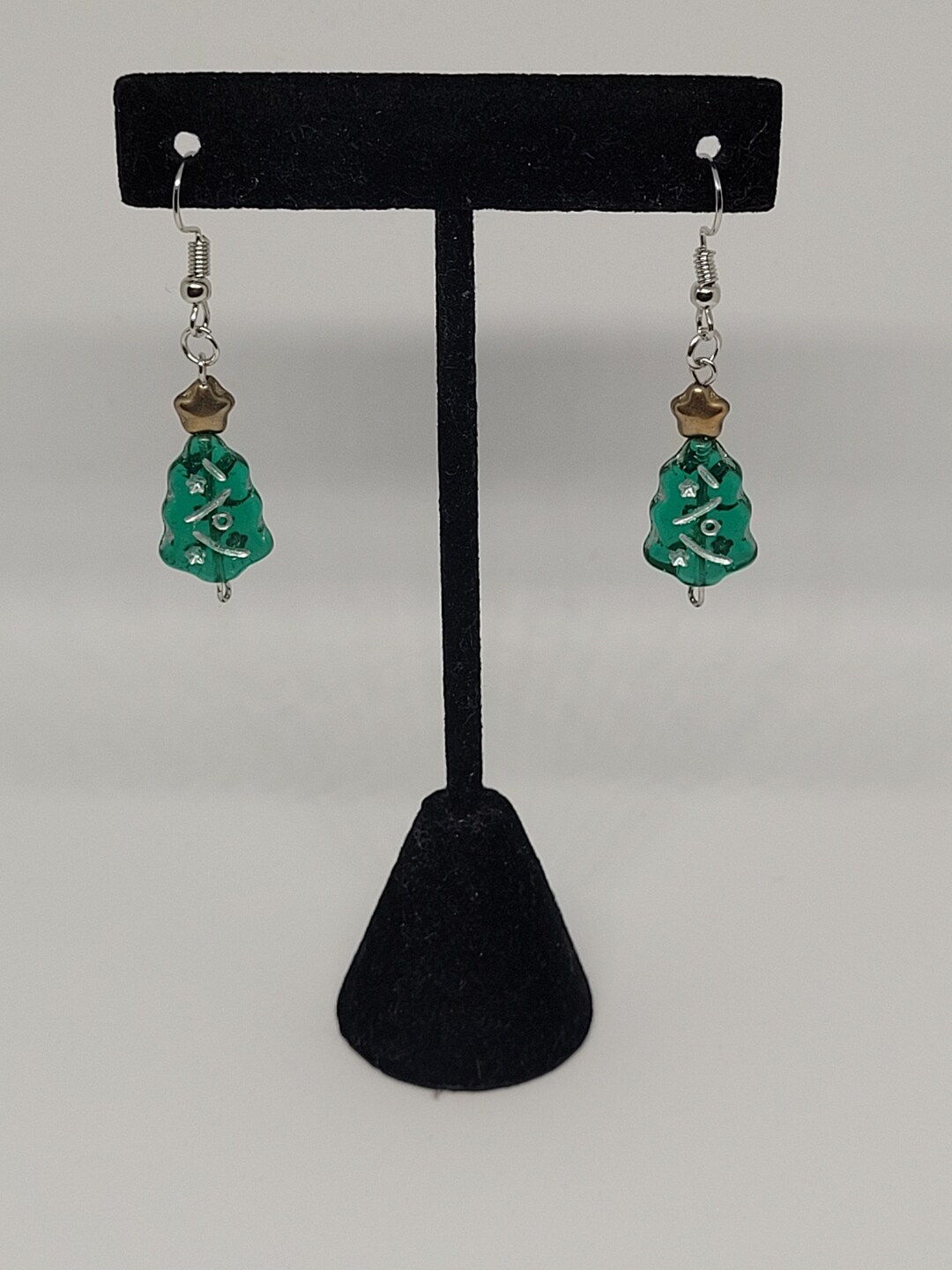 Festive Beaded Christmas Tree Earrings, Fun Christmas Statement Jewelry ...