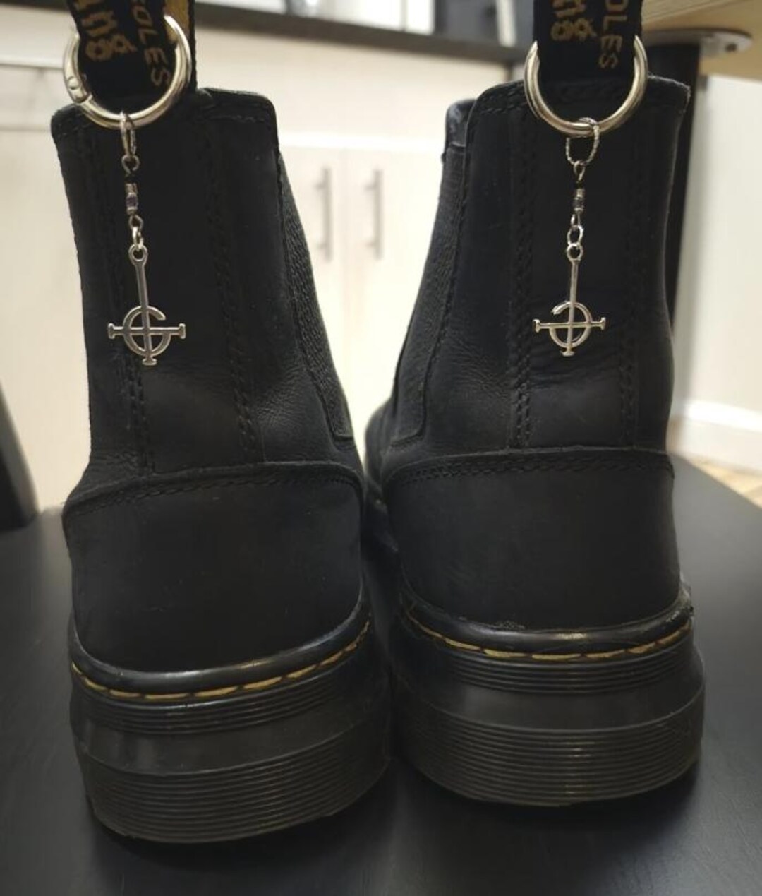 Metal Band Inspired Boot Clips, Gothic Punk Shoe Charms, Metalhead ...