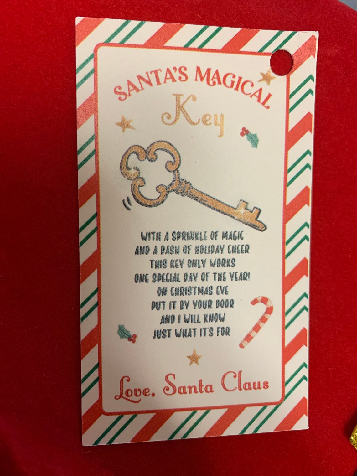 Santa's Magic Key, Key for Santa, for Homes Without a Chimney for ...