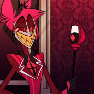 Alastor Microphone Staff Cosplay Hazbin Hotel - Etsy