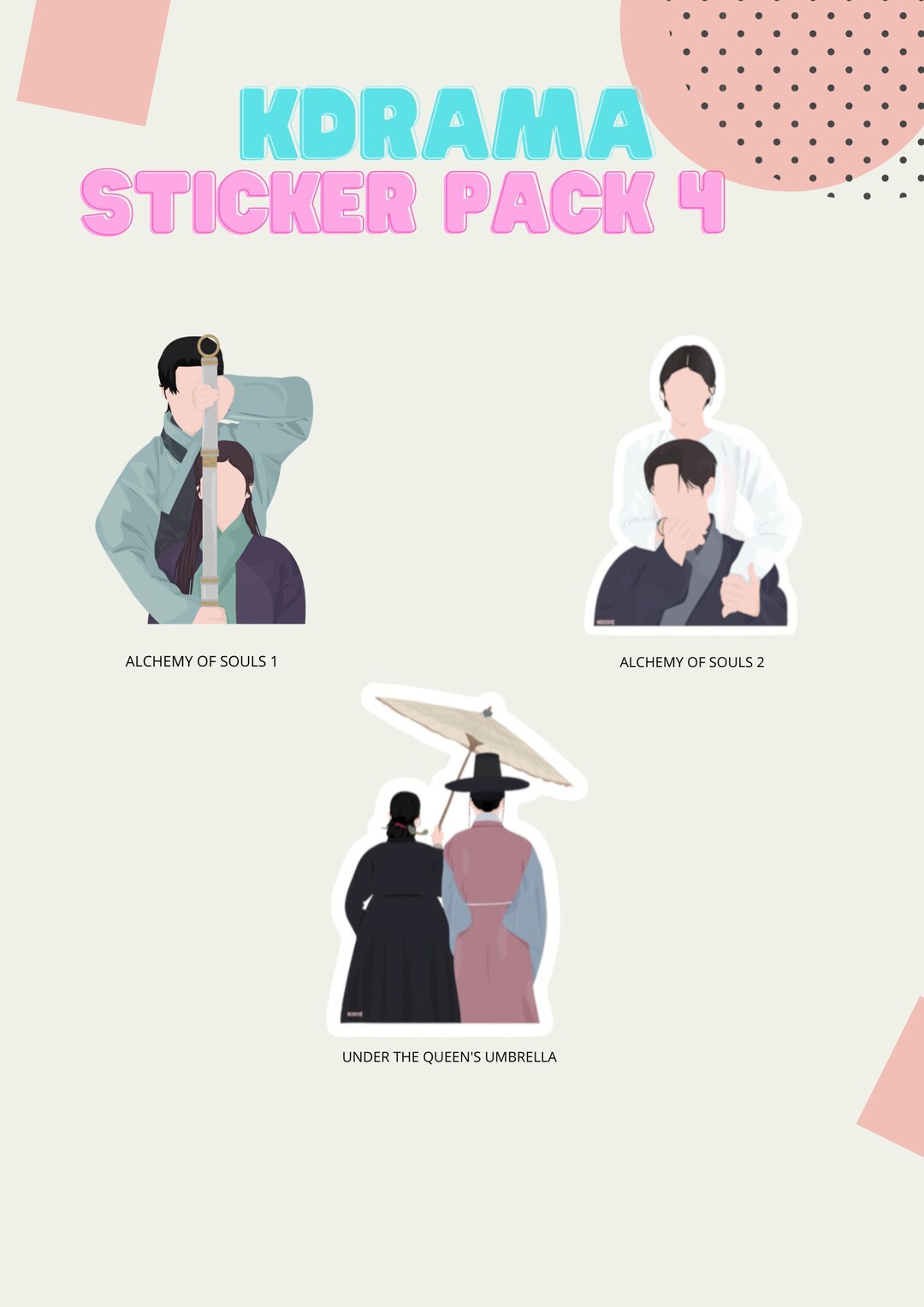 Kdrama Stickers vinyl & Weatherproof Under the Queen's - Etsy
