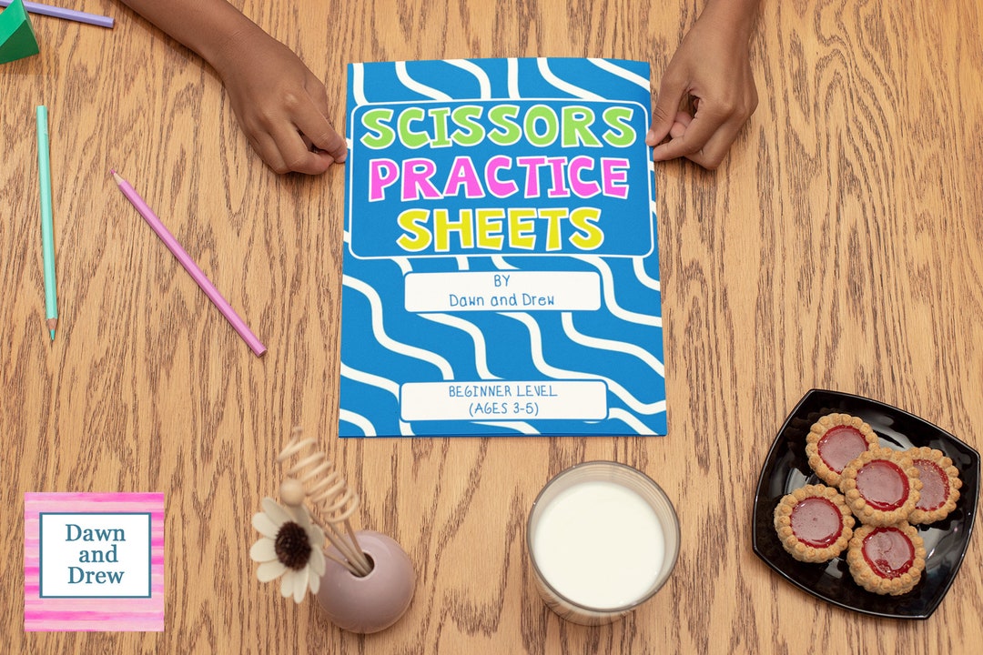 PRINTABLE Prek and Kindergarten Scissors Practice Sheets; Homeschool ...