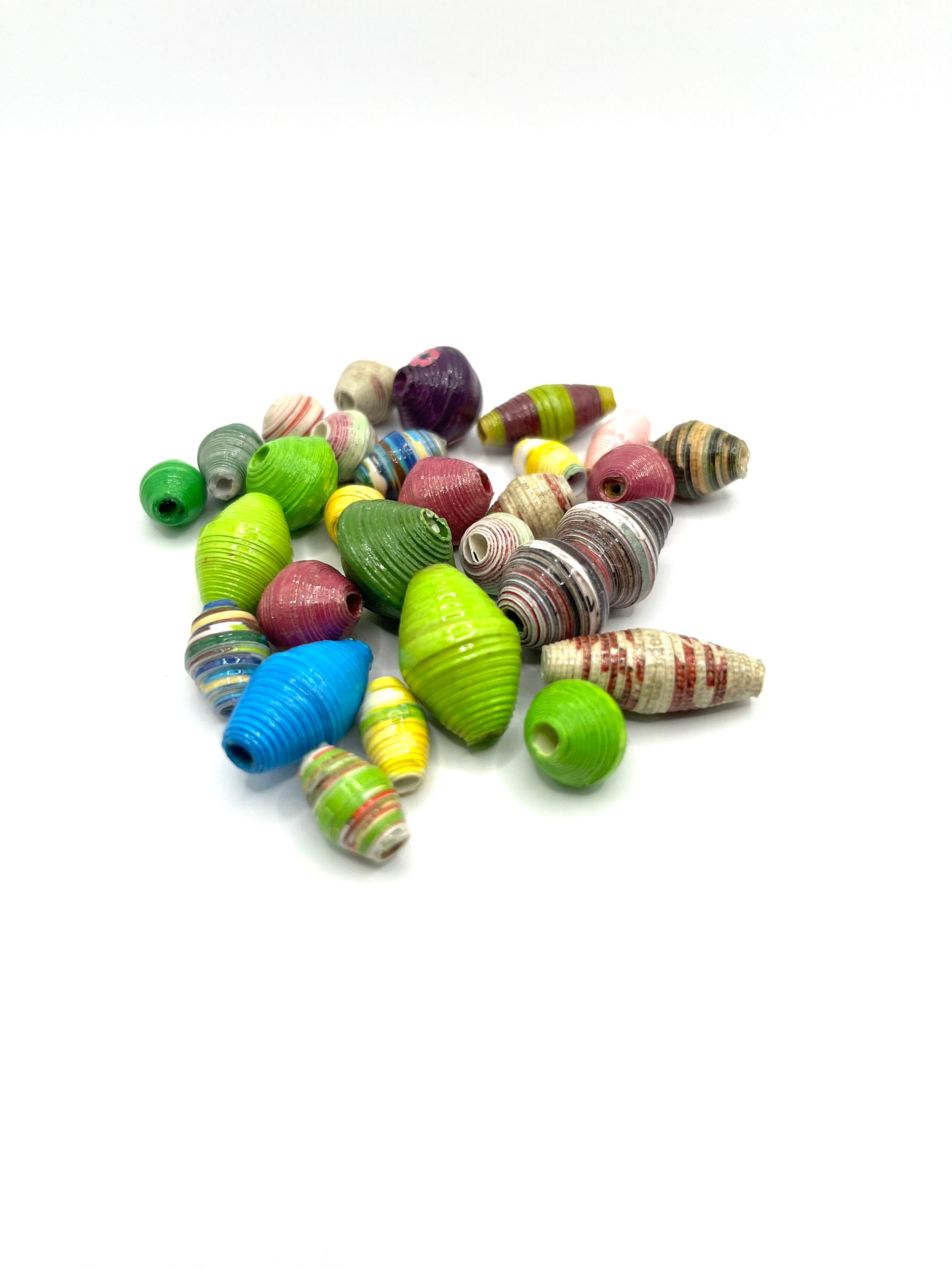 Assorted Hand Rolled Paper Beads Paper Bead Soup 120oz Bag - Etsy