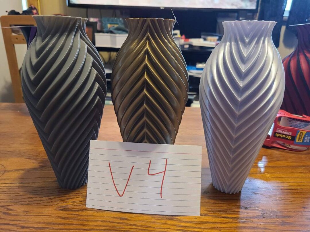 3D Printed Vases! Beautiful Designs and Colors! Make It Your Own. Free ...