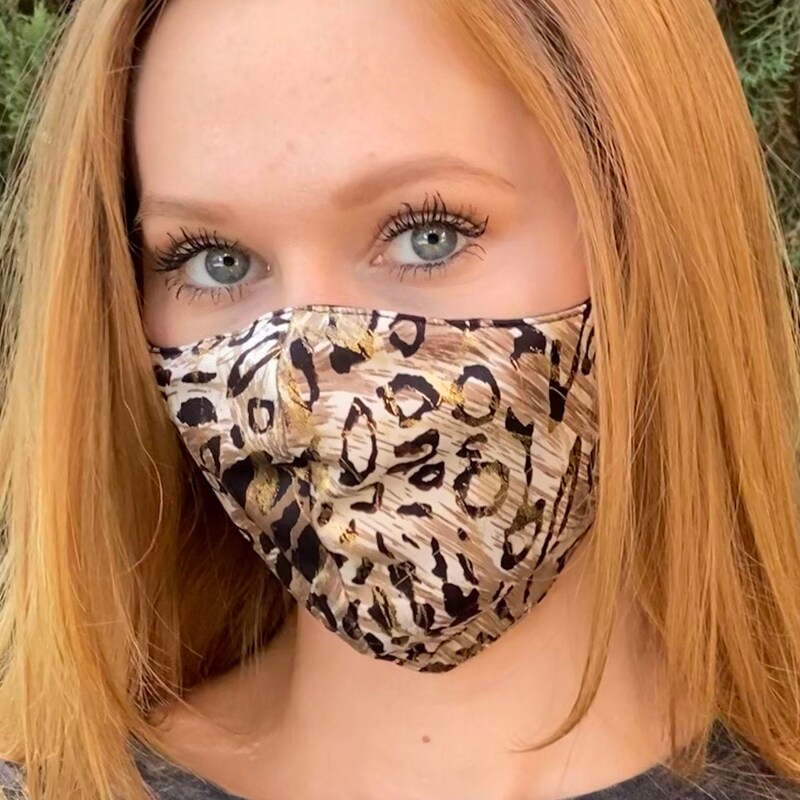 Cheetah Face Mask - Etsy