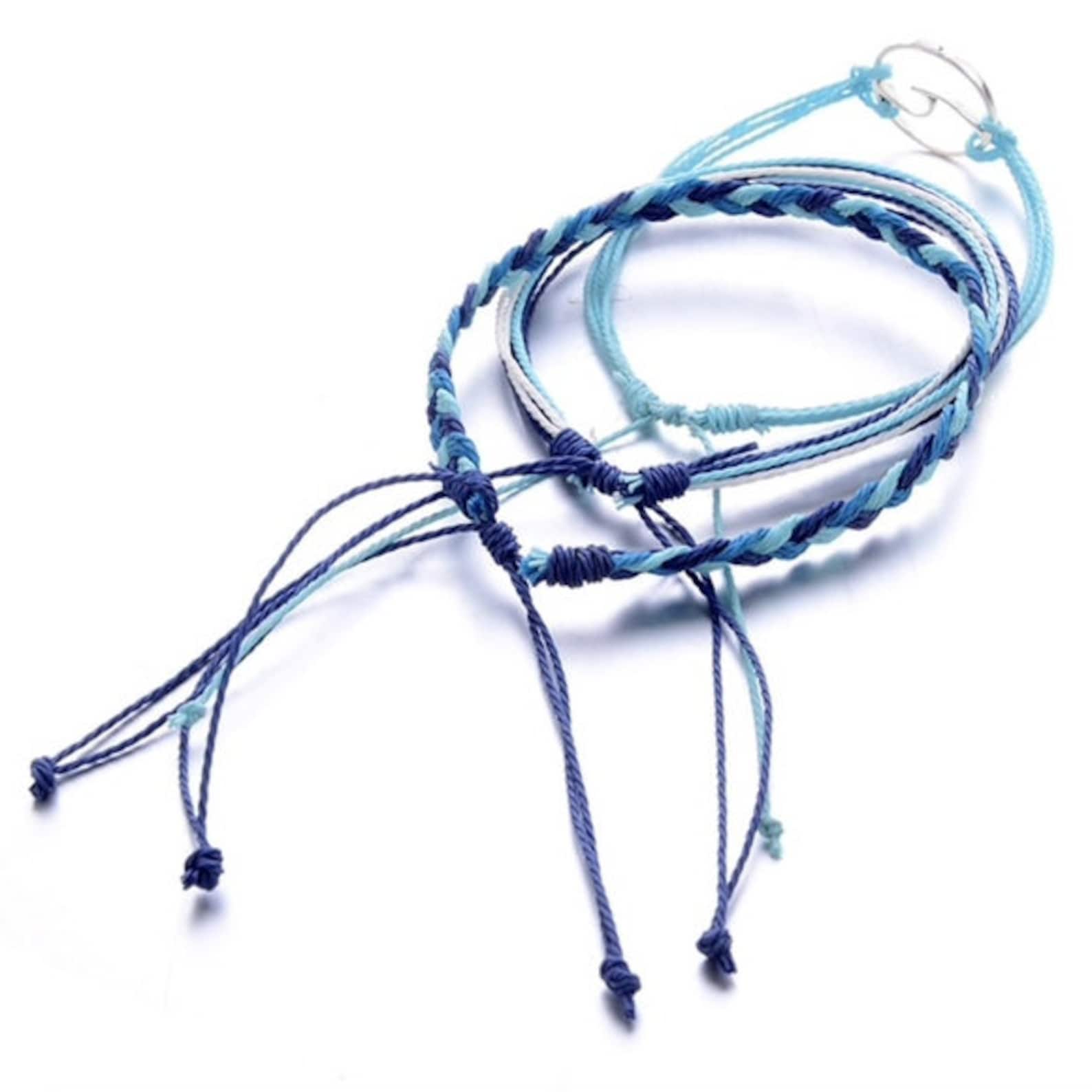 VSCO String Wave Bracelet Adjustable Friendship Bracelet Handcrafted ...