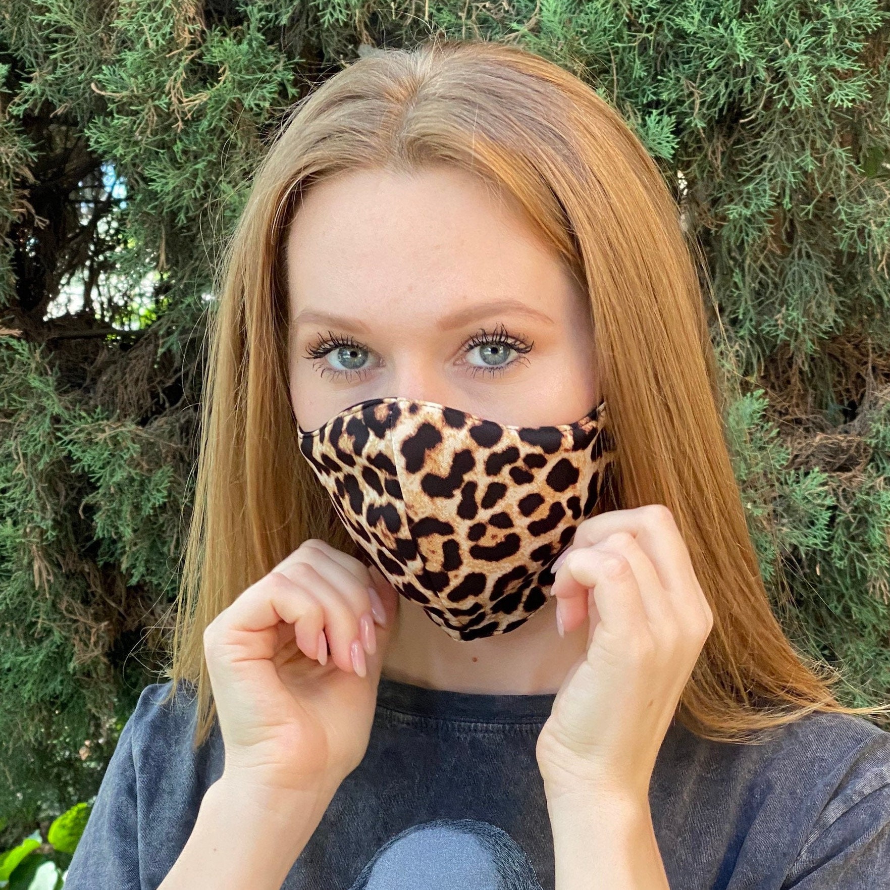 Stretchable Face Mask Cheetah Print Mask With Inside Filter Washable ...