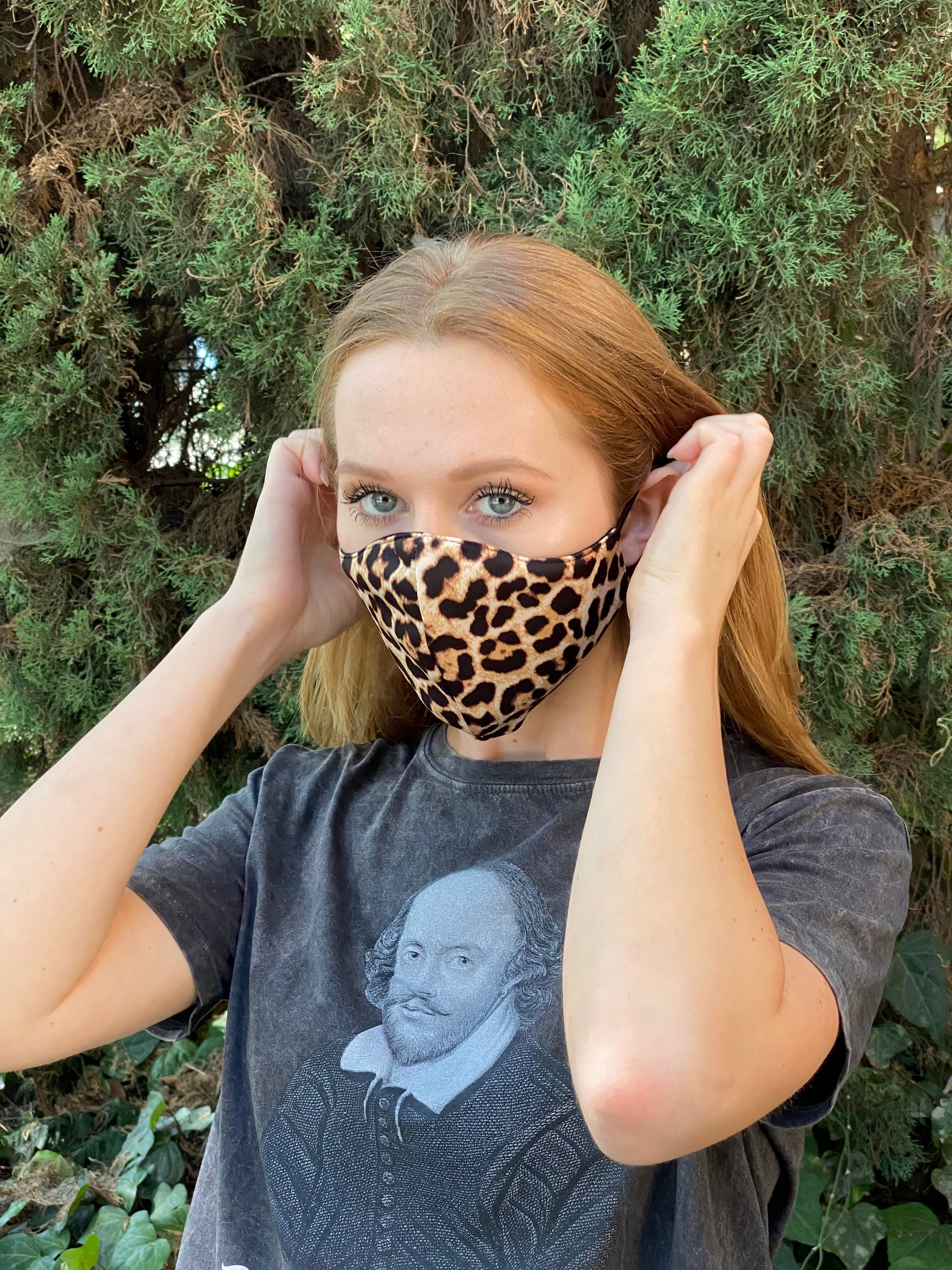 Stretchable Face Mask Cheetah Print Mask With Inside Filter Washable ...