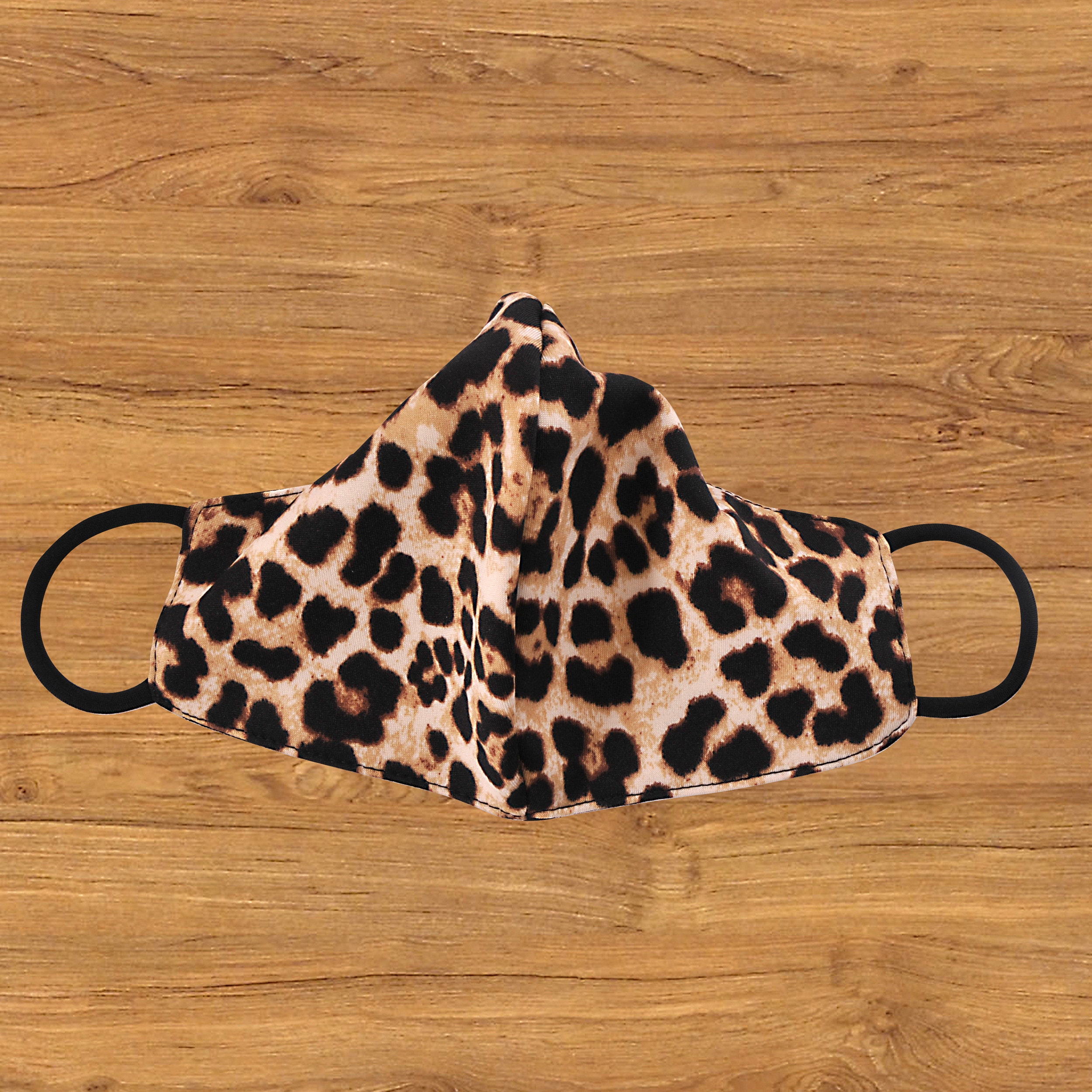 Stretchable Face Mask Cheetah Print Mask With Inside Filter Washable ...