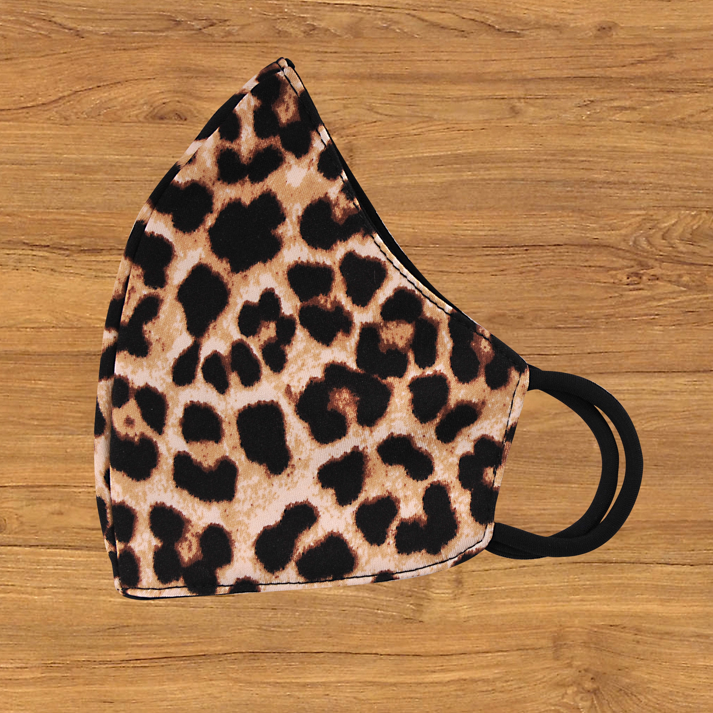 Stretchable Face Mask Cheetah Print Mask With Inside Filter Washable ...