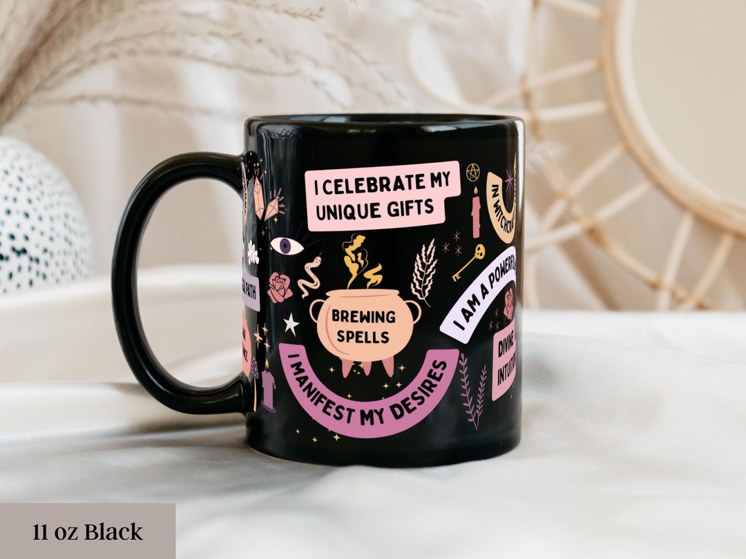 Witchcraft Elements Coffee Mug Witchy Mug, Witchcraft Mug, Celestial ...