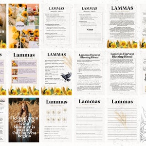 Lughnasadh Ritual Workbook Bundle: Lammas Altar Guide (PDF) - Etsy