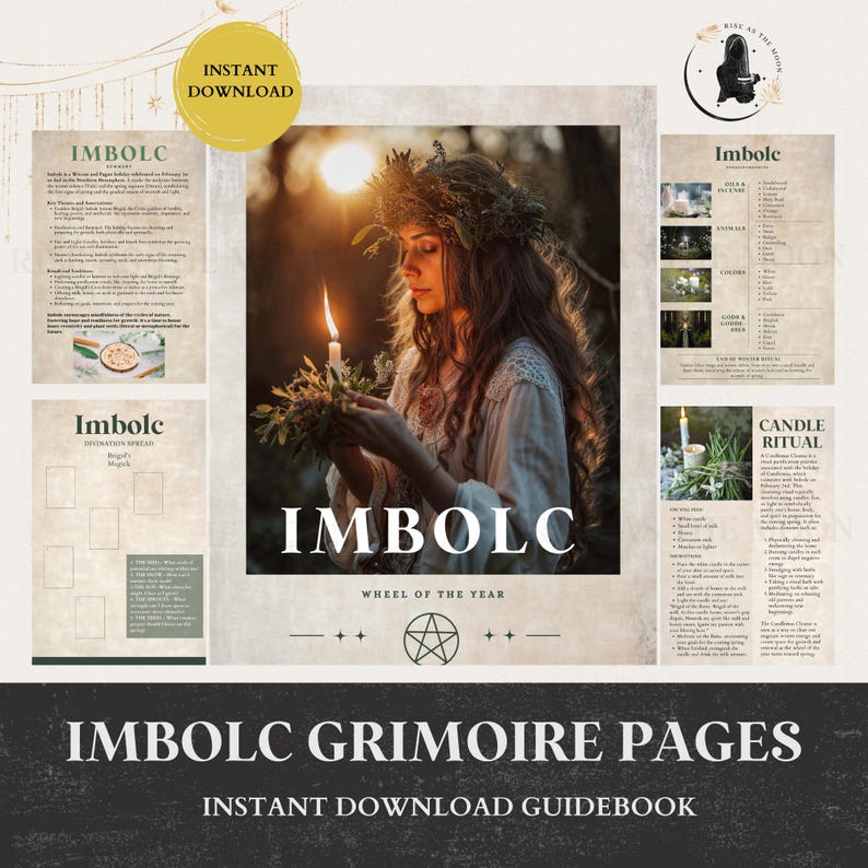Imbolc & Brigid Celebration Ritual Guide, Imbolc Sabbat, Imbolc Digital Grimoire Pages, Imbolc ...