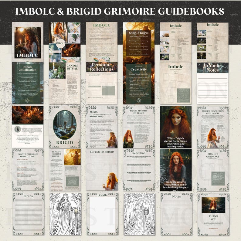 Imbolc & Brigid Celebration Ritual Guide, Imbolc Sabbat, Imbolc Digital Grimoire Pages, Imbolc ...