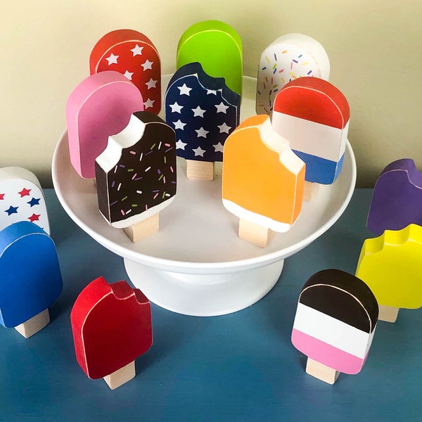 Wooden Popsicle - Etsy