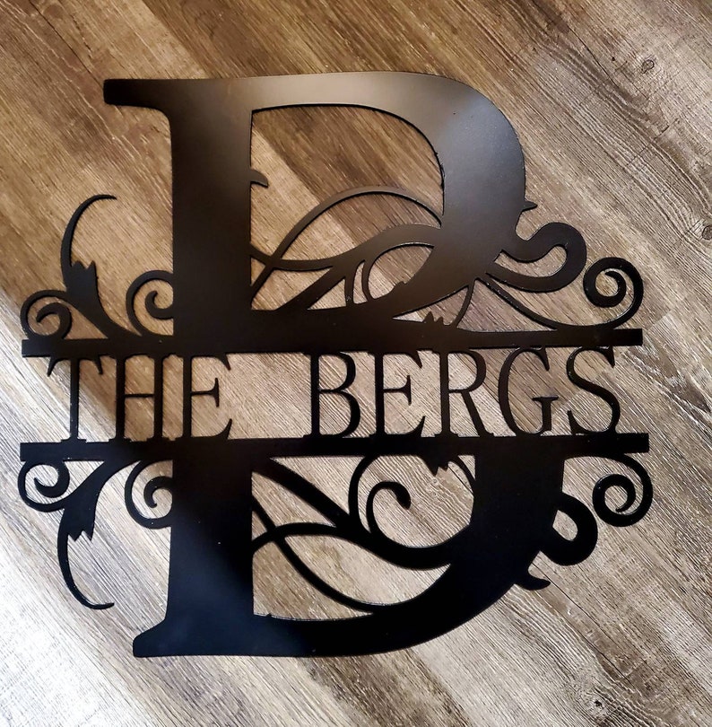 Personalized Monogram Name Sign - Etsy