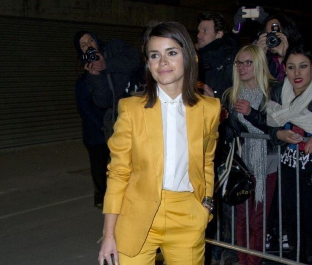 Women Party Wear Two Piece Suit in Yellow /two Piece - Etsy