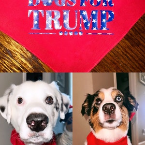 Dogs for Trump Pet Bandana - Etsy