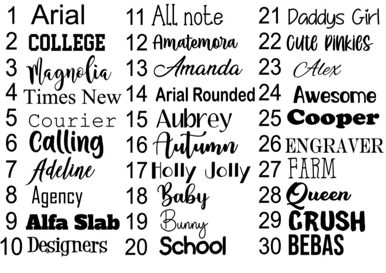 Custom Word Decals - Etsy