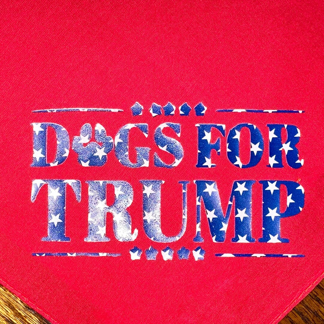 Dogs for Trump Pet Bandana - Etsy