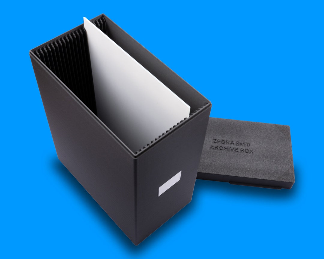 Zebra 8x10 Platesafe - Archive & Storage Box for Wet or Dry Plates ...
