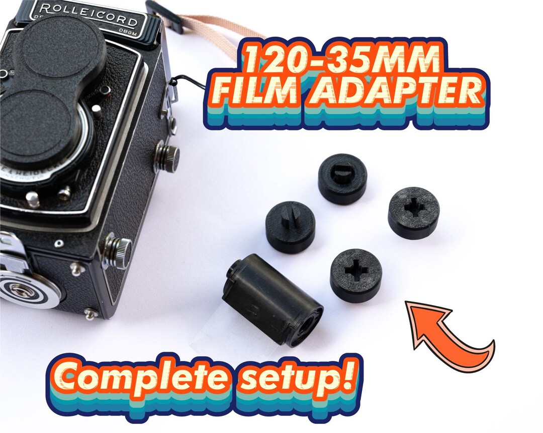 35mm to 120mm FILM ADAPTER With Reloadable 135mm Canister, 35mm Film ...